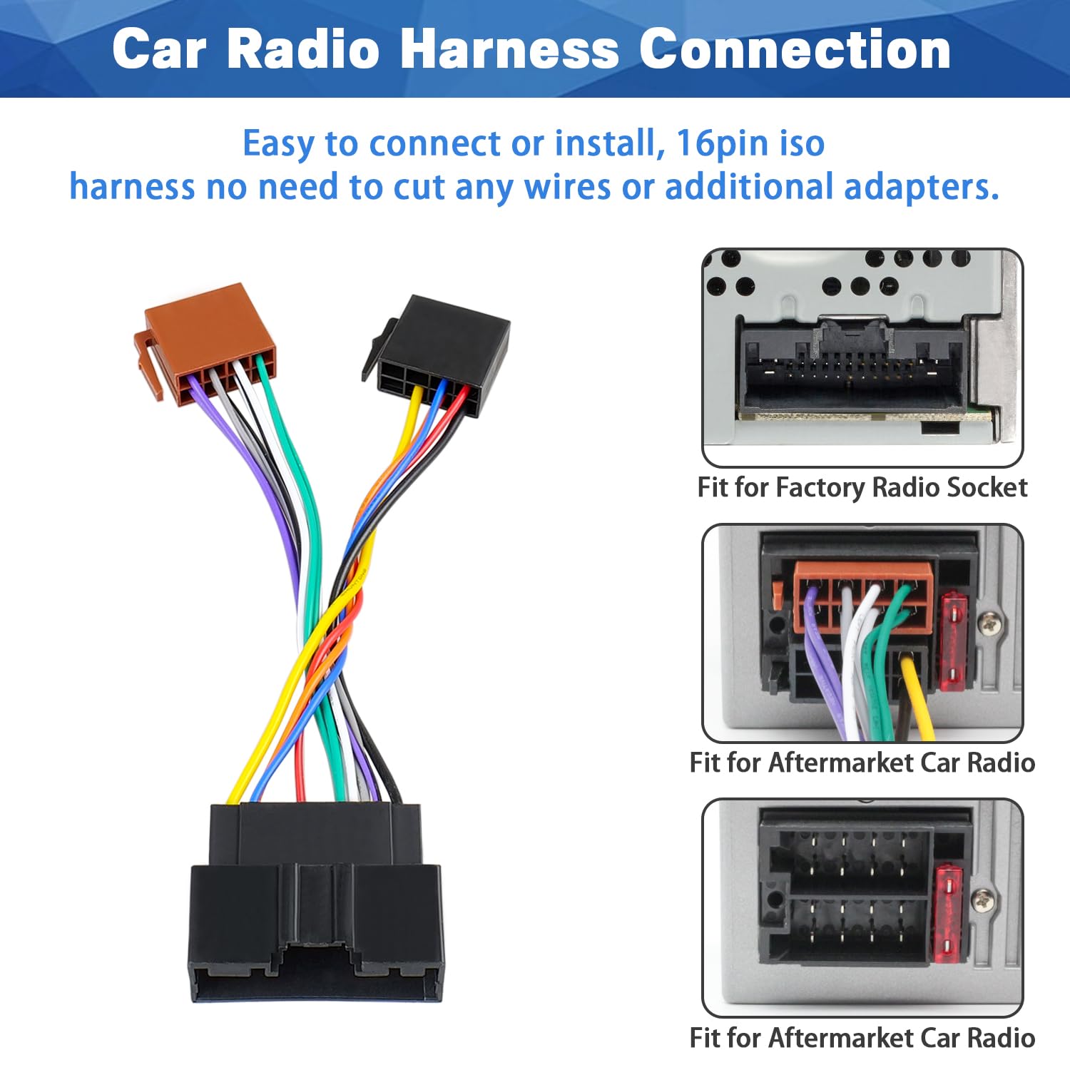 Snapklik.com : Fiegromech 24Pin Stereo Harness For Ford Radio Harness ...
