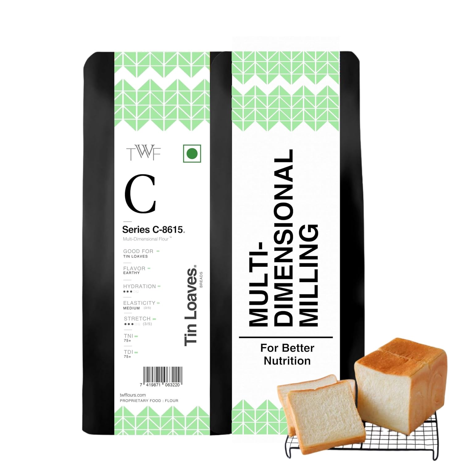 TWF Flour | Series C 8615 | 1kg | T65 Bread Flour | Unbleached Strong ...