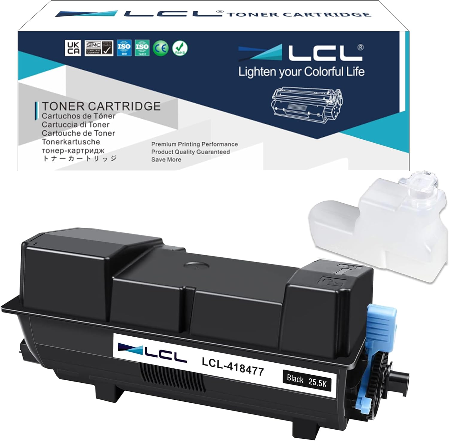 Amazon.com: LCL 418477 Black High Yield Toner Cartridge Replacement for ...