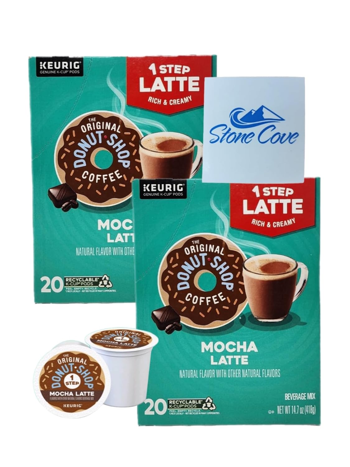 Amazon.com: Stone Cove The Original Donut Shop 1 Step Latte Mocha Latte ...