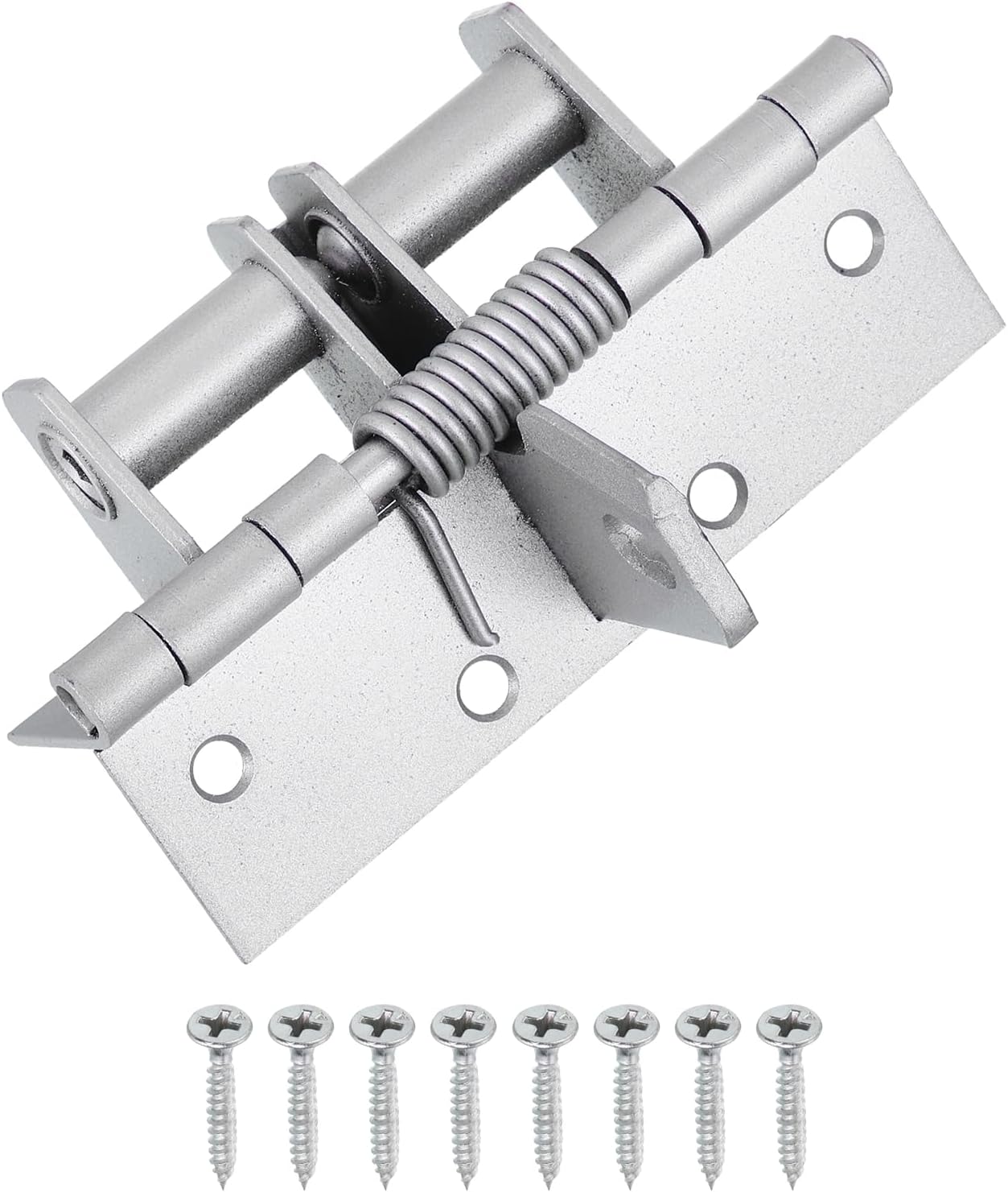 Amazon.com: uxcell 3.94"x2.56" Automatic Door Hinge, Cold Rolled Steel ...