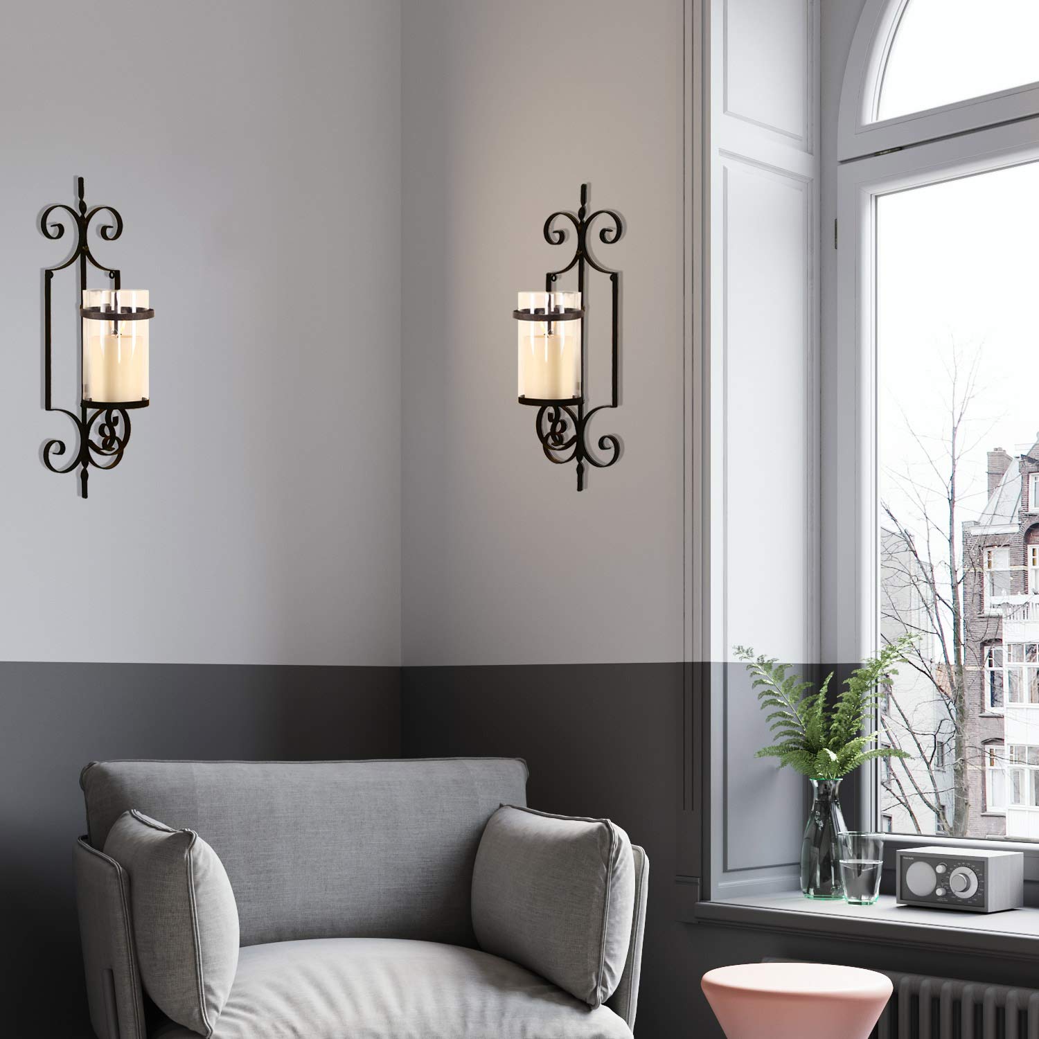 Hanging Pictures Between Sconces The Easiest Way To Hang Sconces