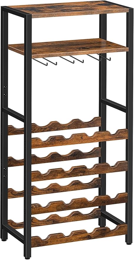Amazon.com: C&AHOME Wine Rack, Wine Rack Steel Wire Shelving 12 Grids ...