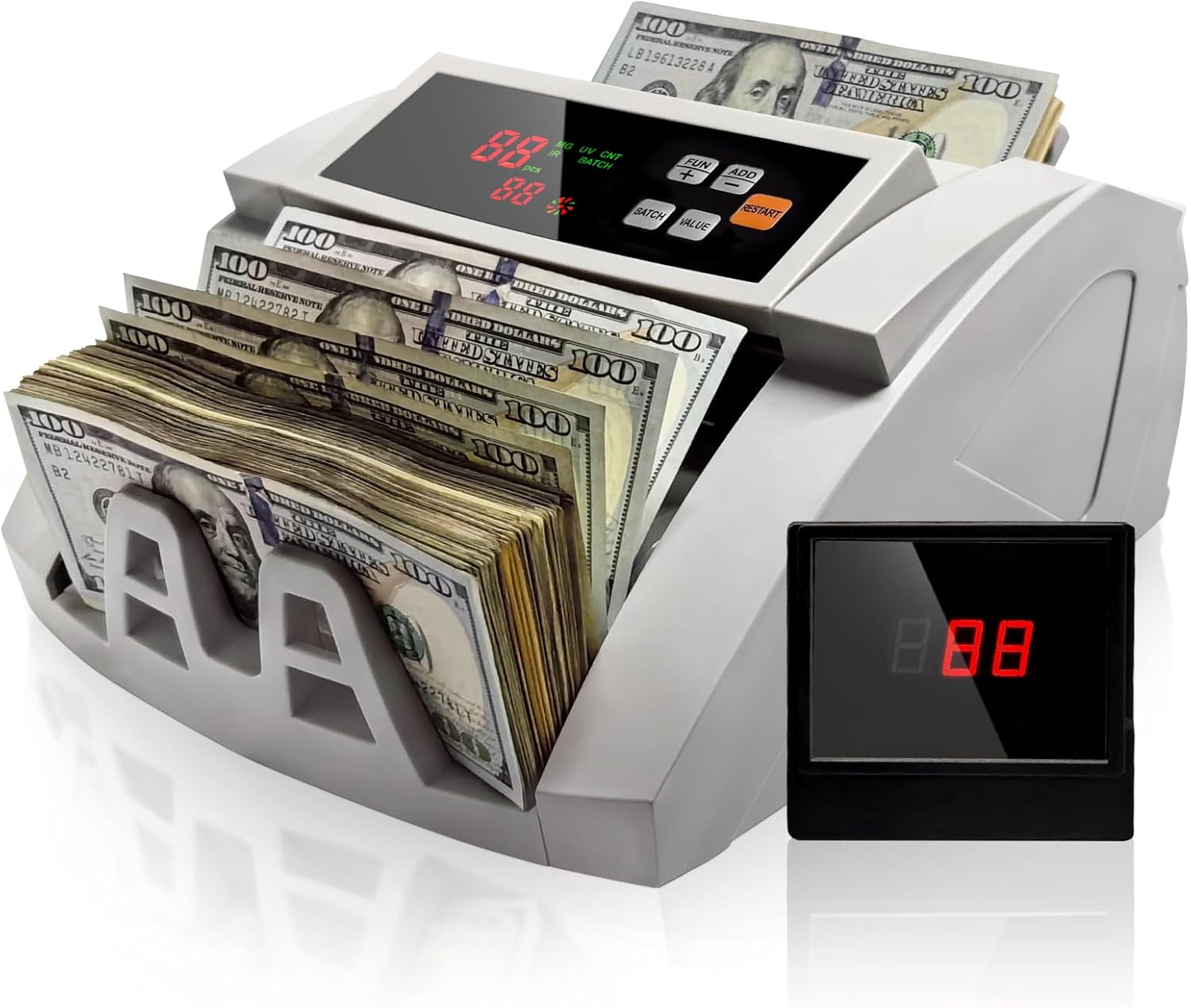 Amazon.com : Money Counter Machine with Value Count, Add+Batch Mode ...