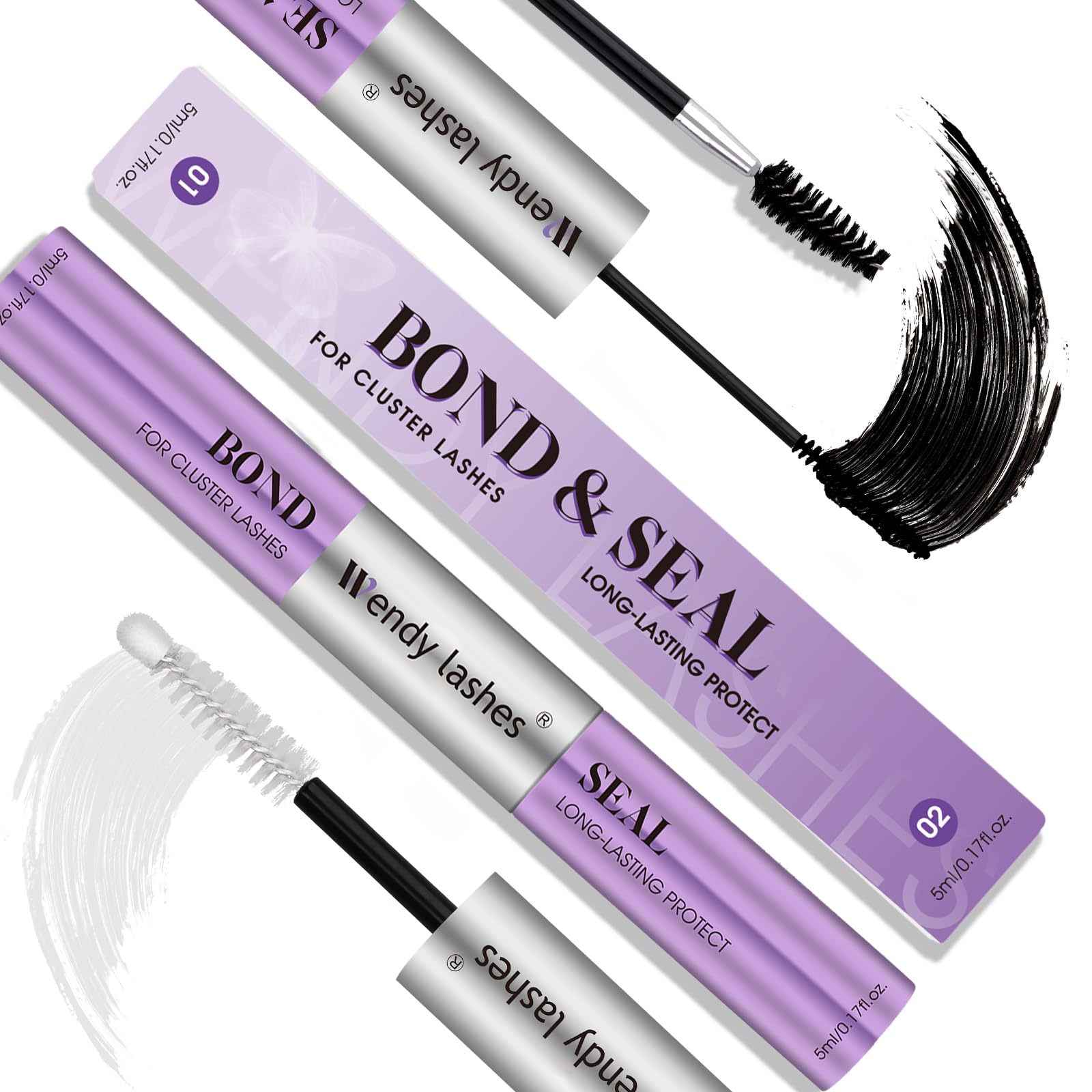 Snapklik.com : Lash Bond And Seal For Eyelash Cluster: 2 In 1 Glue