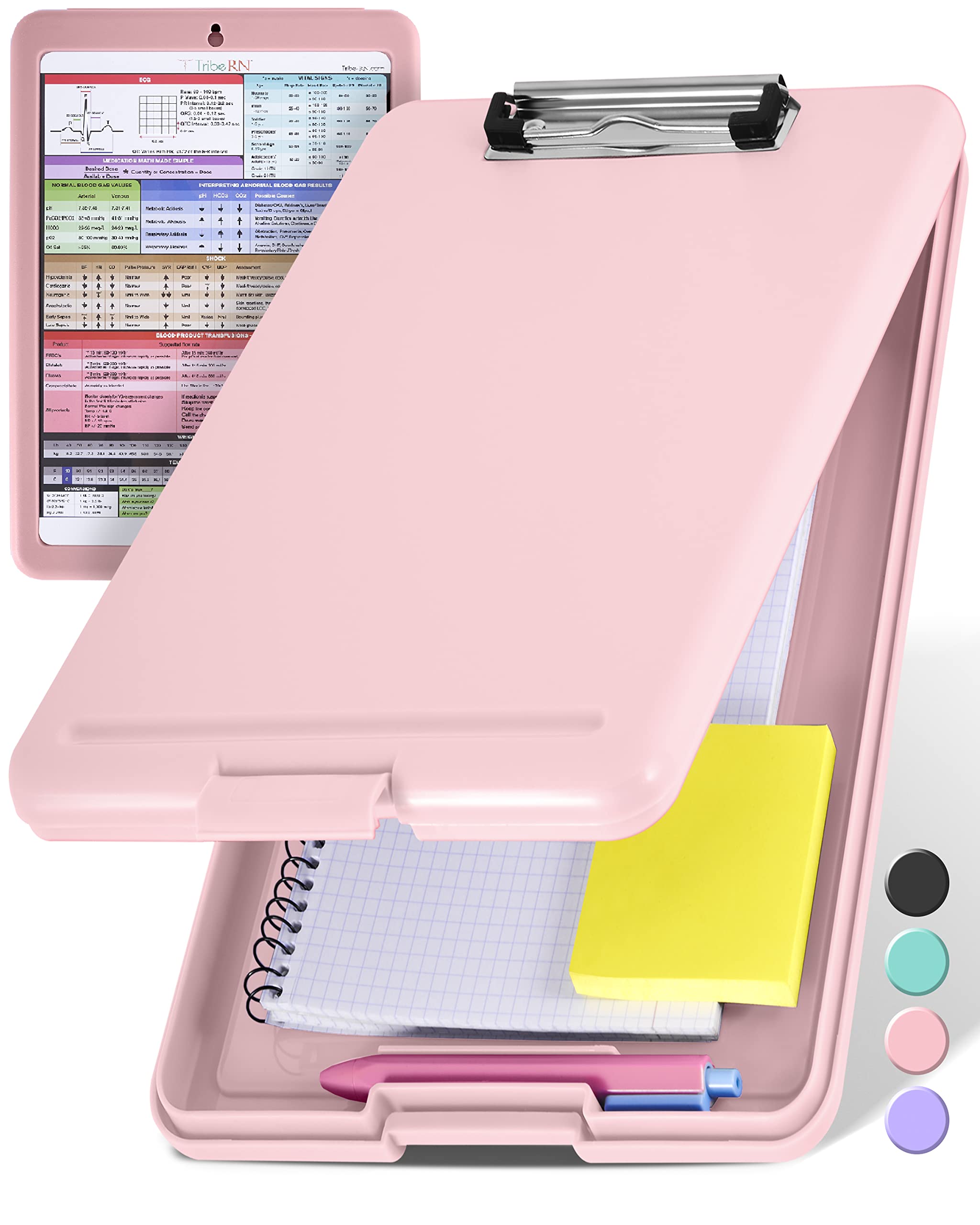 Buy Tribe RN Nursing Clipboard with Storage with Quick Access Medical ...