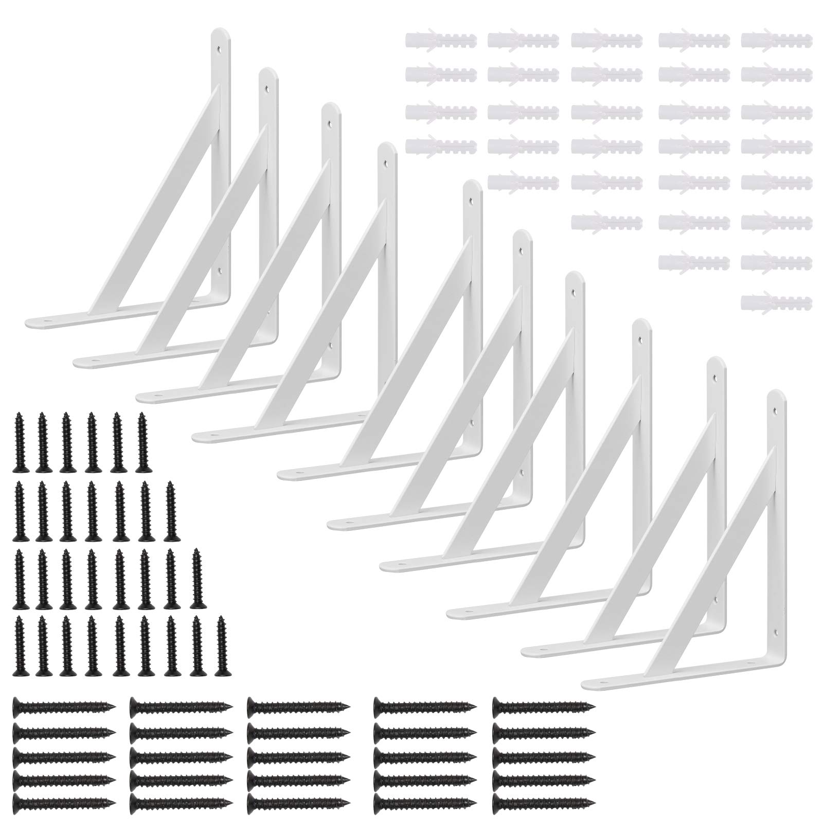 Buy CONNOO 10 Pack Heavy Duty Shelf Triangle Corner Brackets 8 Inch X 6 Buy CONNOO 10 Pack Heavy Duty Shelf Triangle Corner Brackets 8 Inch X 6