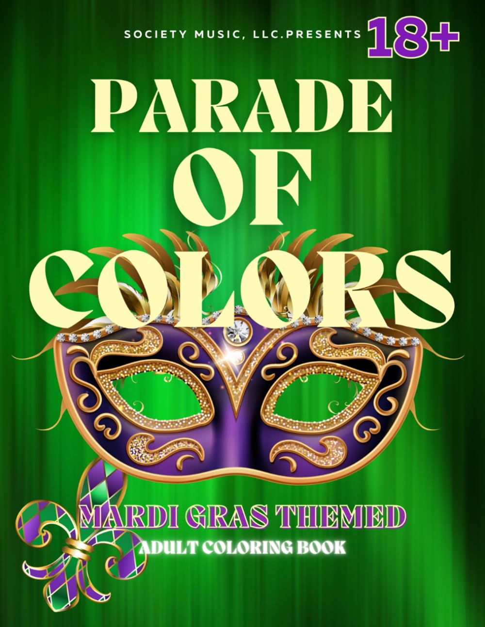 Amazon.com: Parade of Colors: An Adult Mardi Gras Coloring Book ...