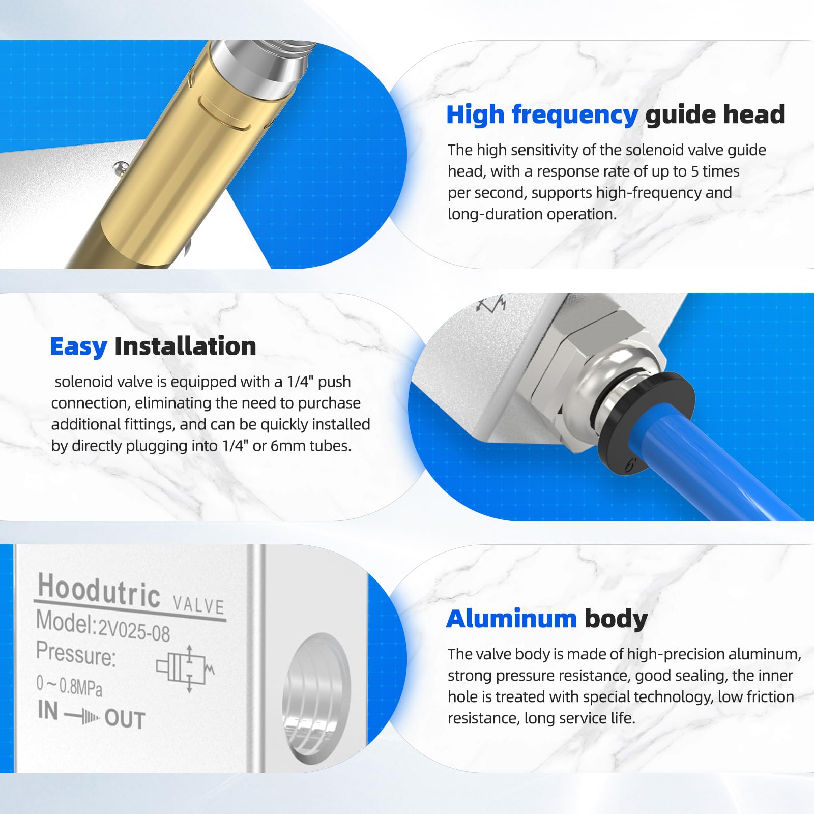 Snapklik.com : Solenoid Valve, 1/4 Inch NPT DC12V 2 Way Normally Closed ...