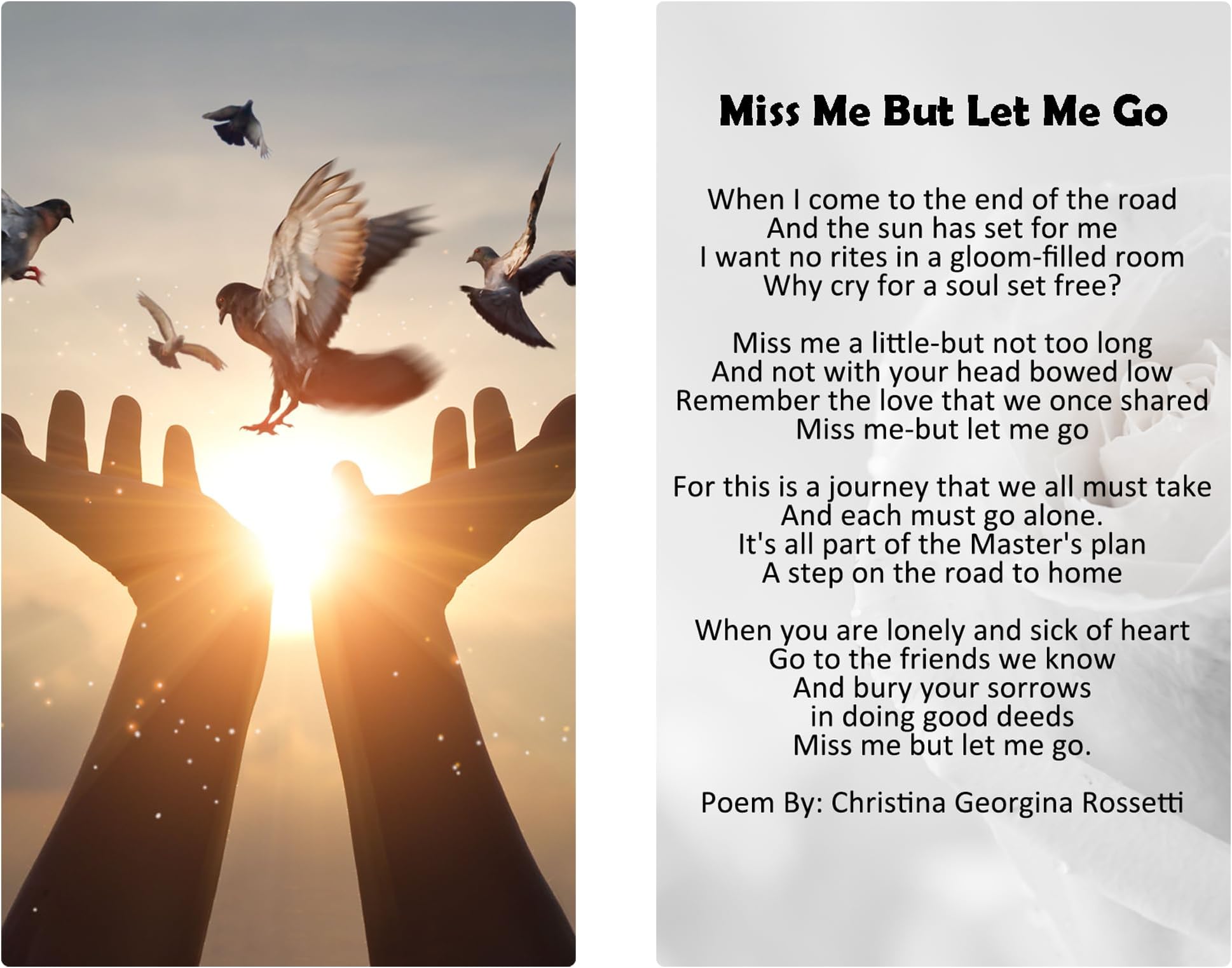 Amazon.com: Funeral Memorial Prayer Cards 100 pcs Celebration of Life ...