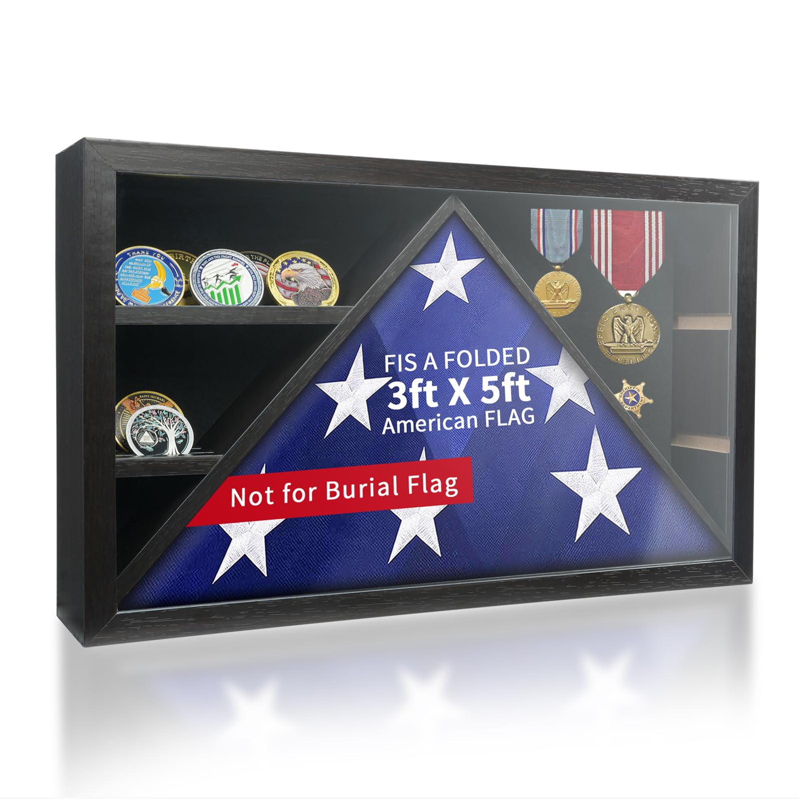 Amazon.com - Flag Box Display Case for 3' x 5' American Flag, ( Not for ...