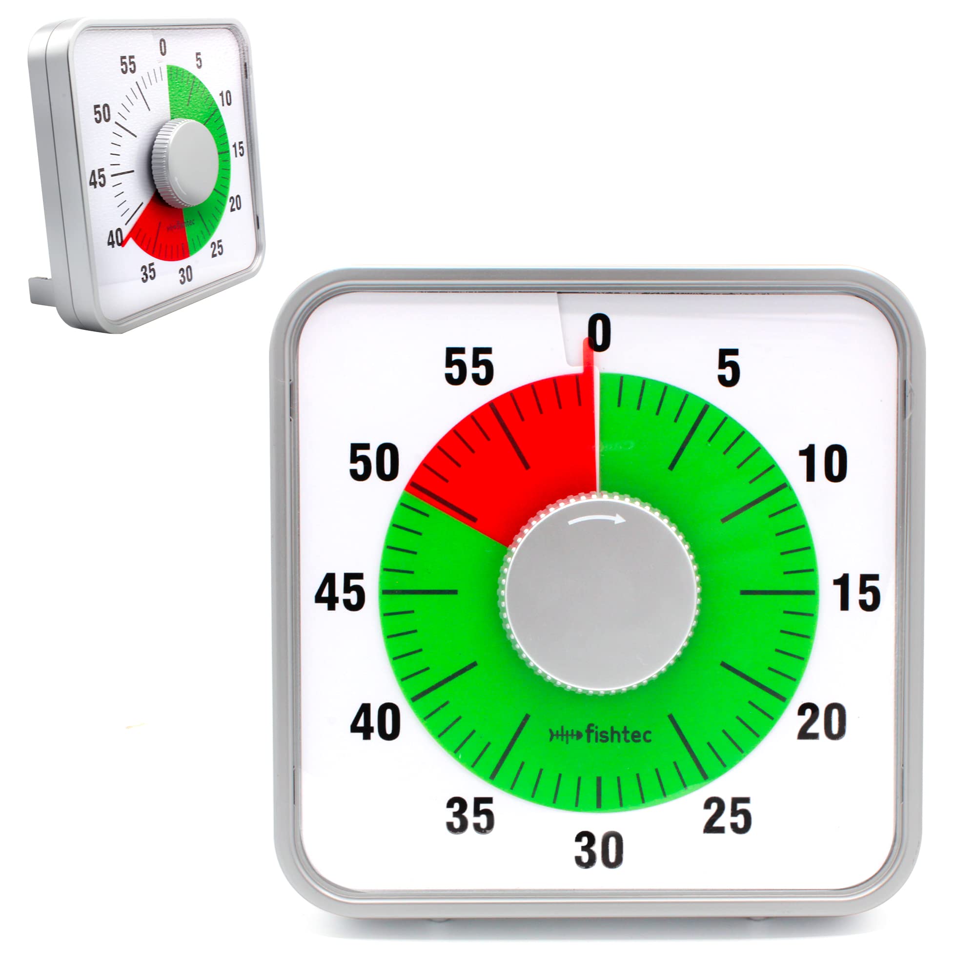 Buy FISHTEC ® Giant Square Mechanical Timer – 60 Minutes – 2 Colour ...