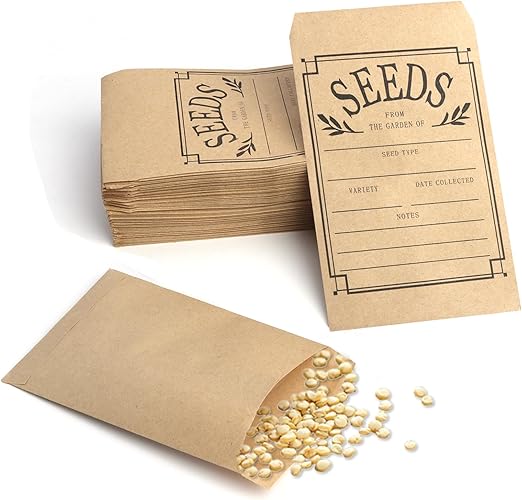 100 PCS Seed Envelopes,Mini Envelopes Seed Packets Envelopes,Small ...