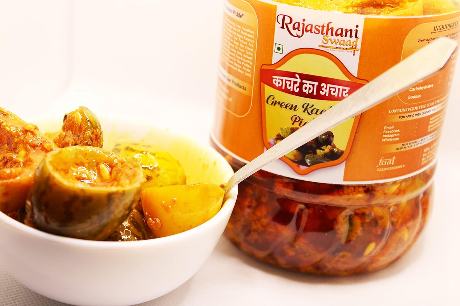 Rajasthani Swaad Green Kachari Pickle Homemade Kachri Achar (Real Taste ...