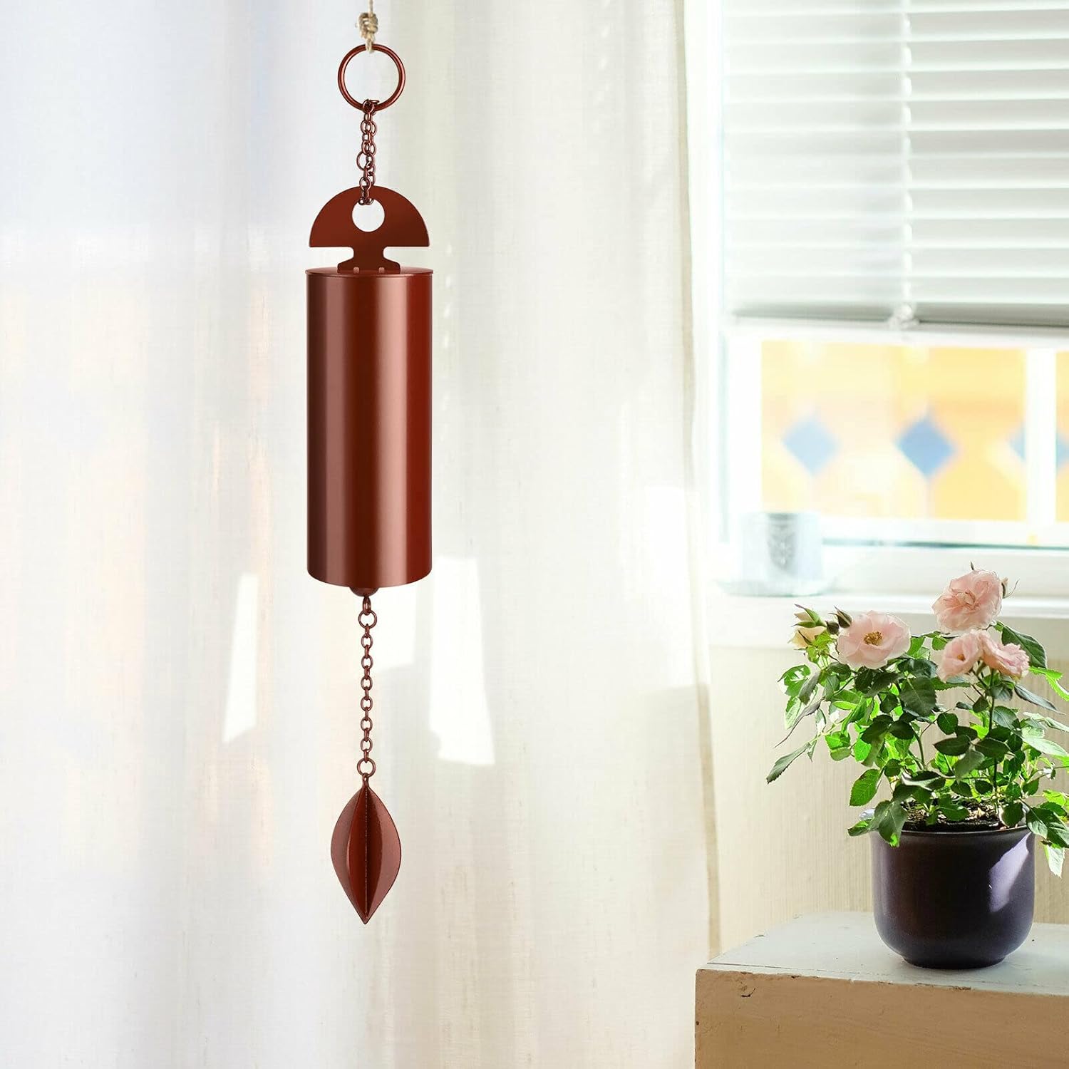 Amazon.com : Heroic Windbell Metal Wind Chimes Deep Resonance Serenity ...