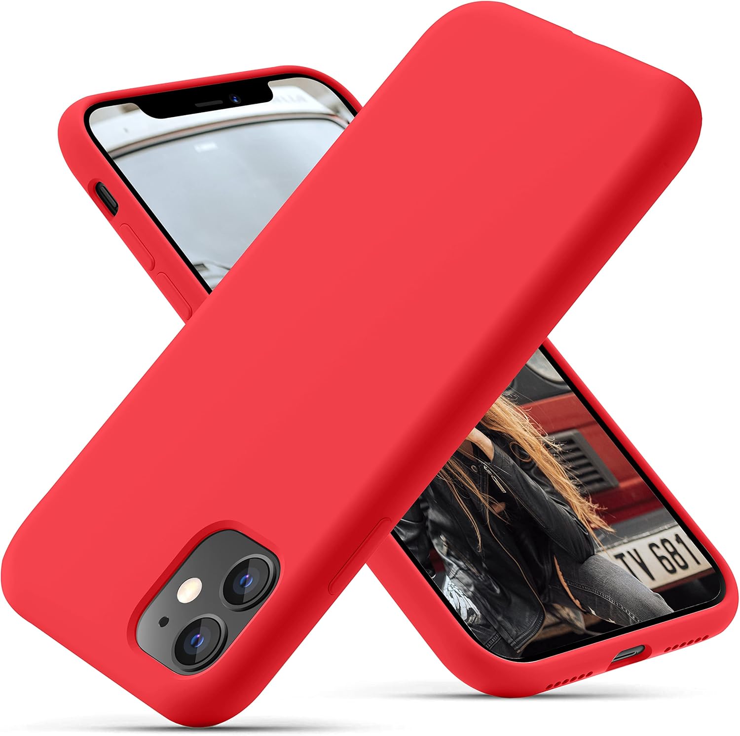 OitiYaa Silicone Case Compatible with iPhone 11 Case 6.1 Inch, Soft Ultra Slim Protective ...