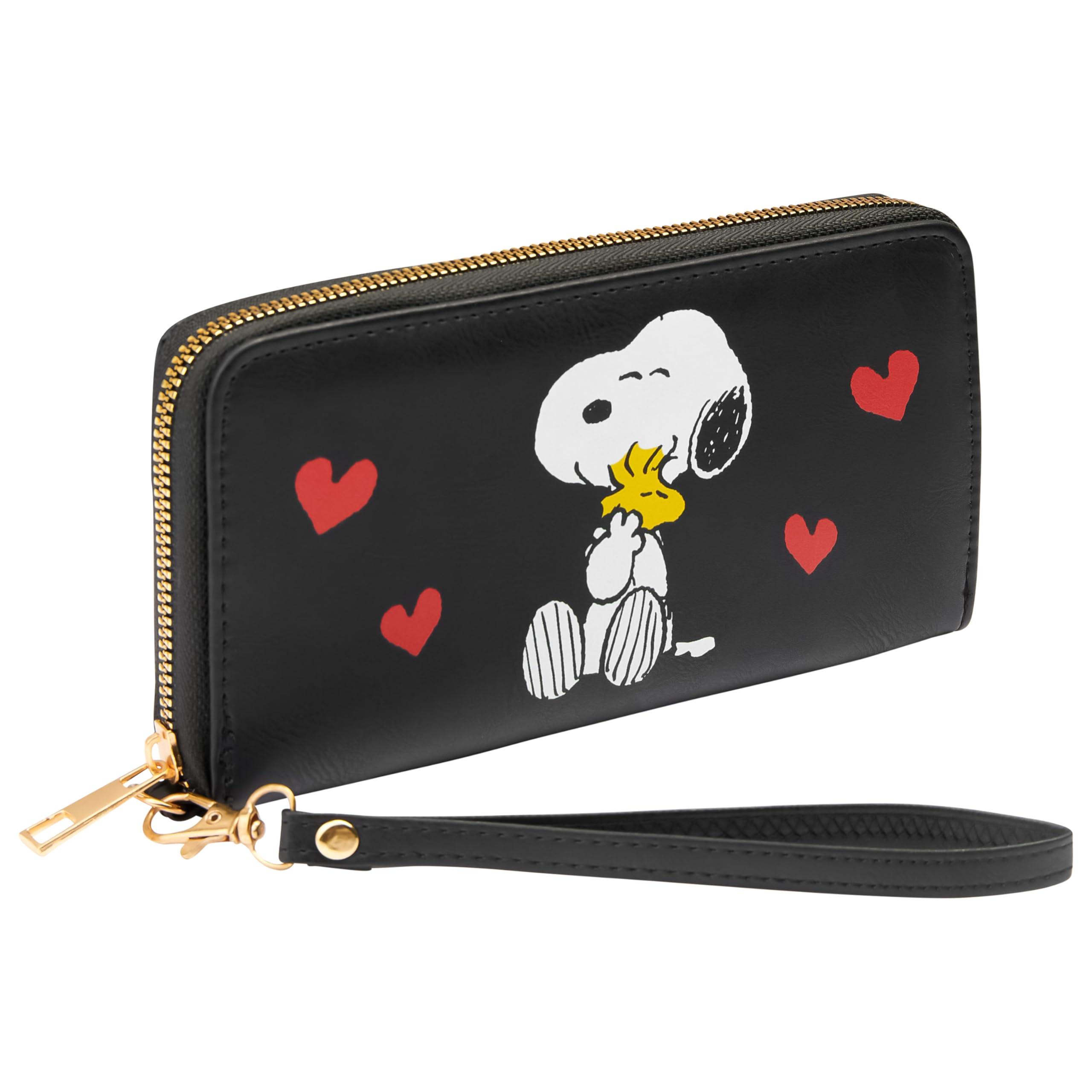 Amazon.com: Peanuts Snoopy Womens Wallet, Zip Around Card Slots Coin ...