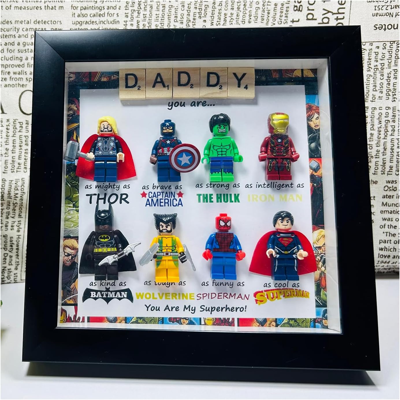 Amazon.com - LDGXHCS Personalized Superhero Photo Frame - You Are My ...