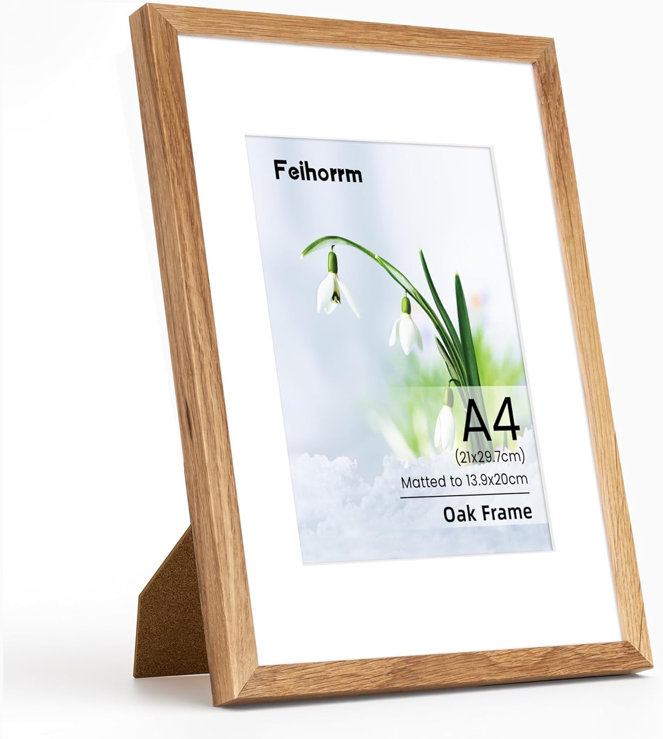A4 Frame, Solid Oak Wood A4 (21x 30 cm) Certificates Documents Frames ...