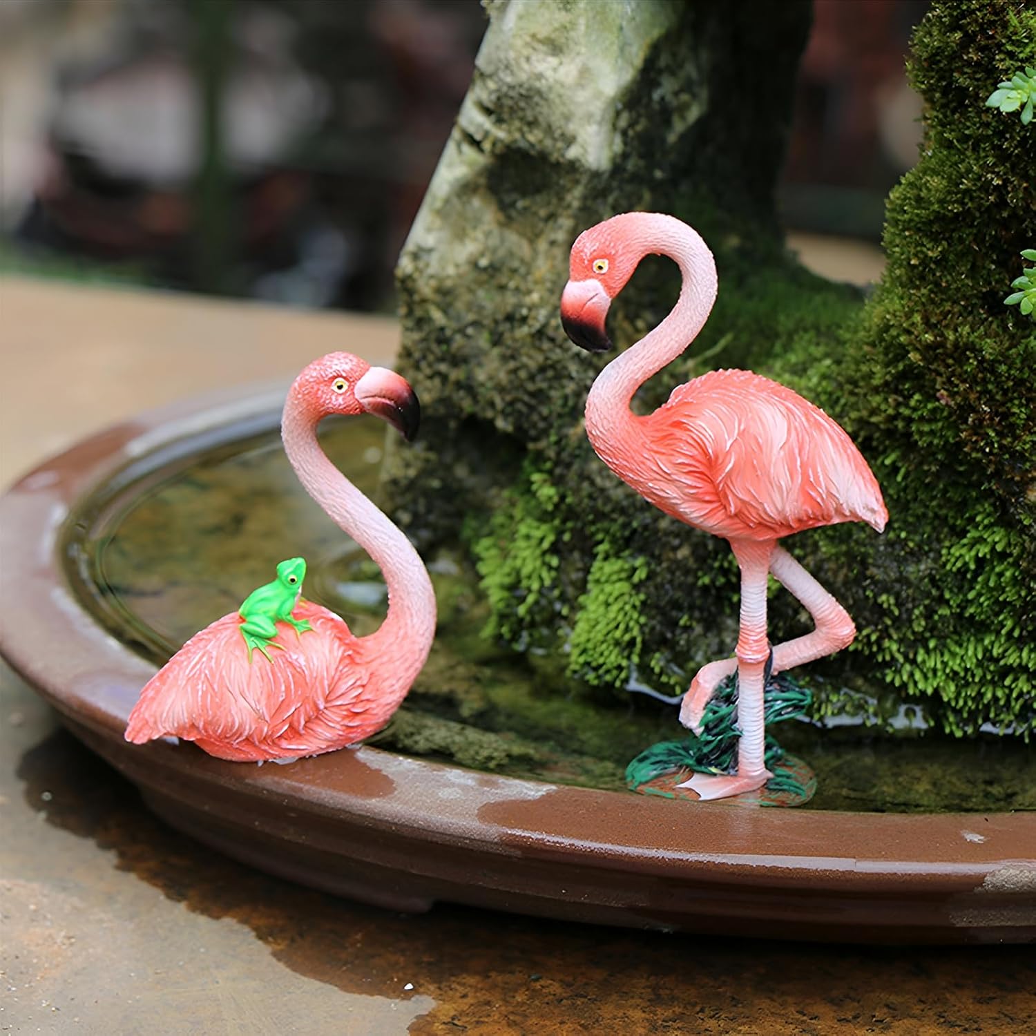Amazon.com: BEZALEL Fairy Garden Miniatures - Waterproof Resin Pink ...