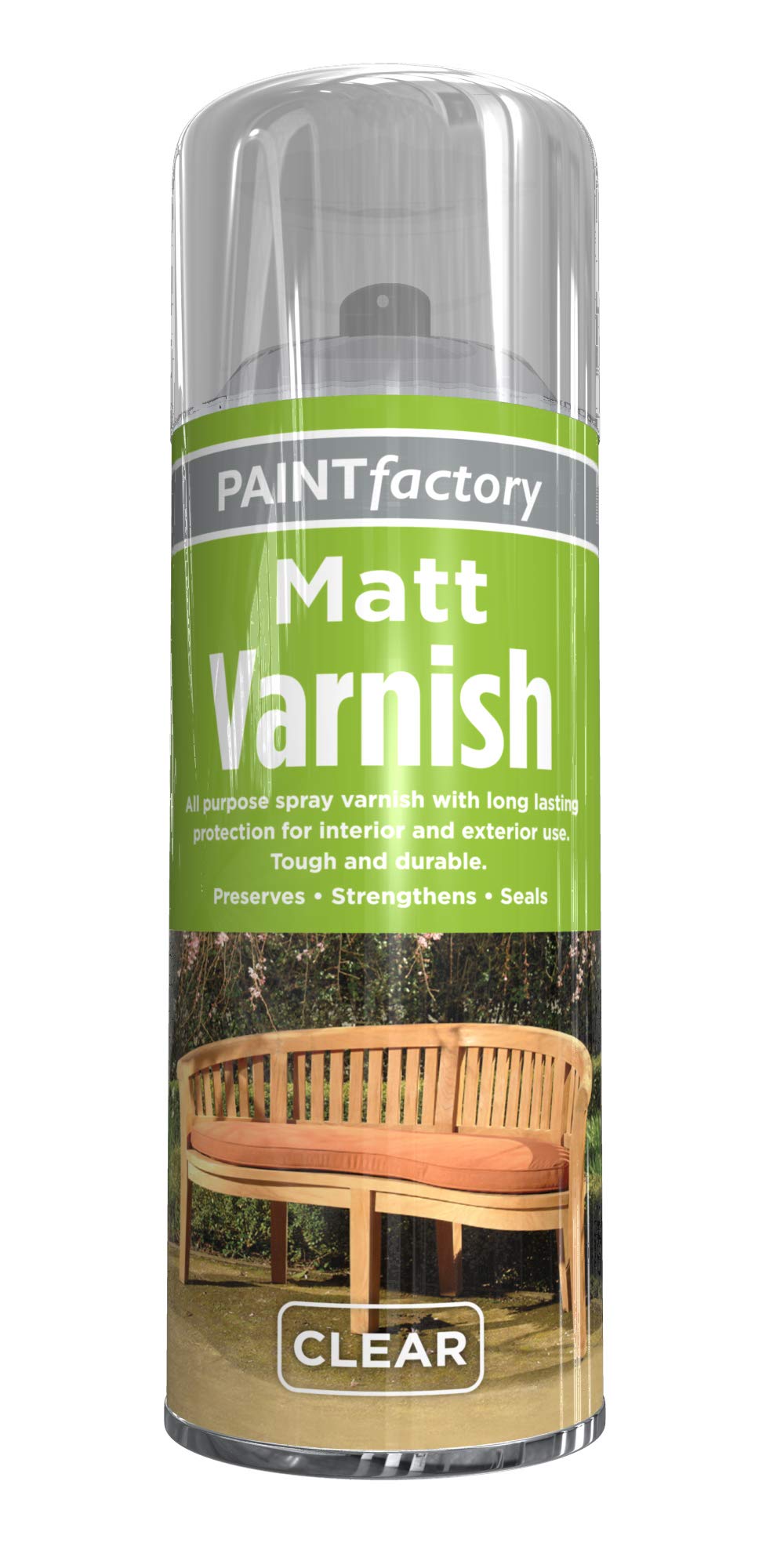 All Purpose MATT Varnish 400ML - Professional Satin Finish Spray Wood ...
