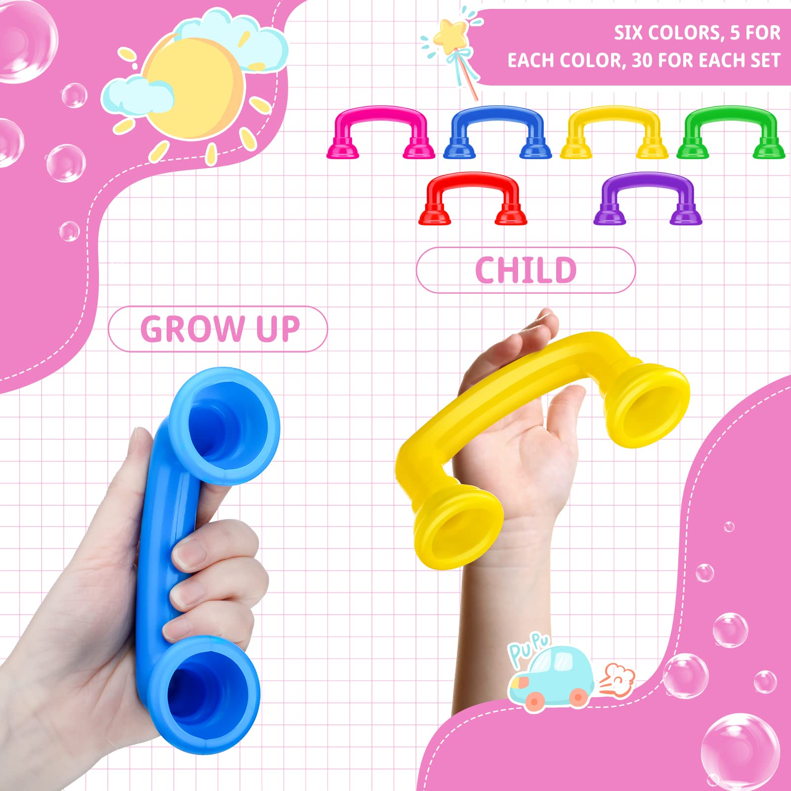 Honoson 30 Pcs Whisper Reading Phones Auditory Feedback Reading Phone ...