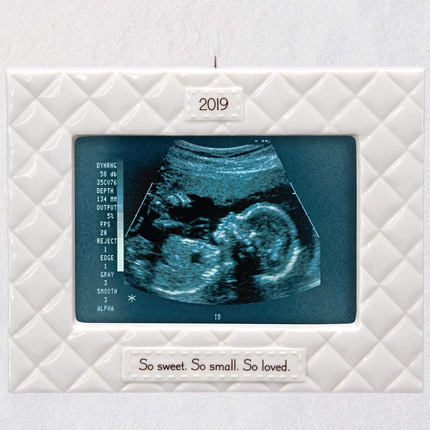 Hallmark 1599QHX4017 Keepsake 2019 Year Dated Already Loved New Baby ...