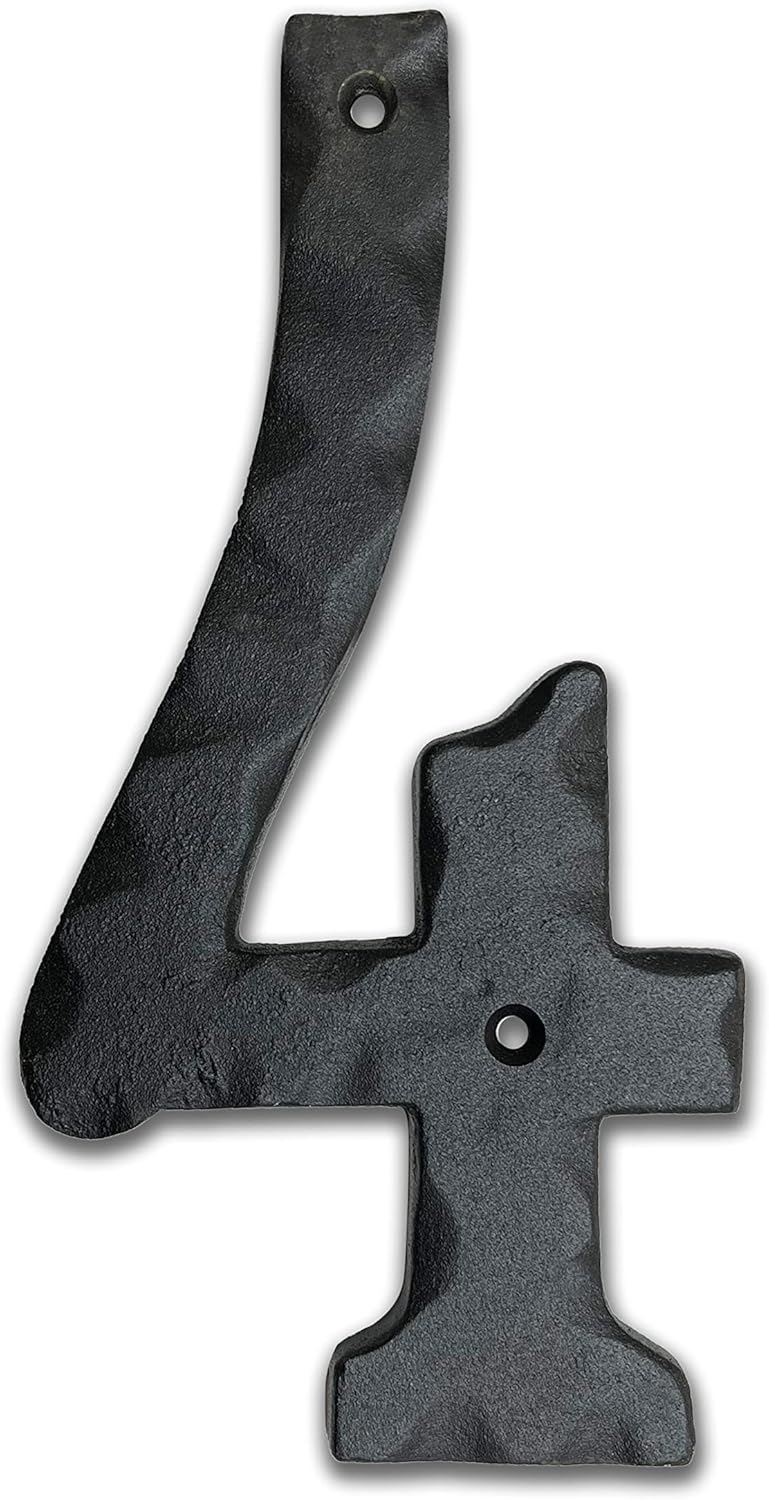 Amazon.com: NACH House Numbers for Outside, 6 inch Black Address ...