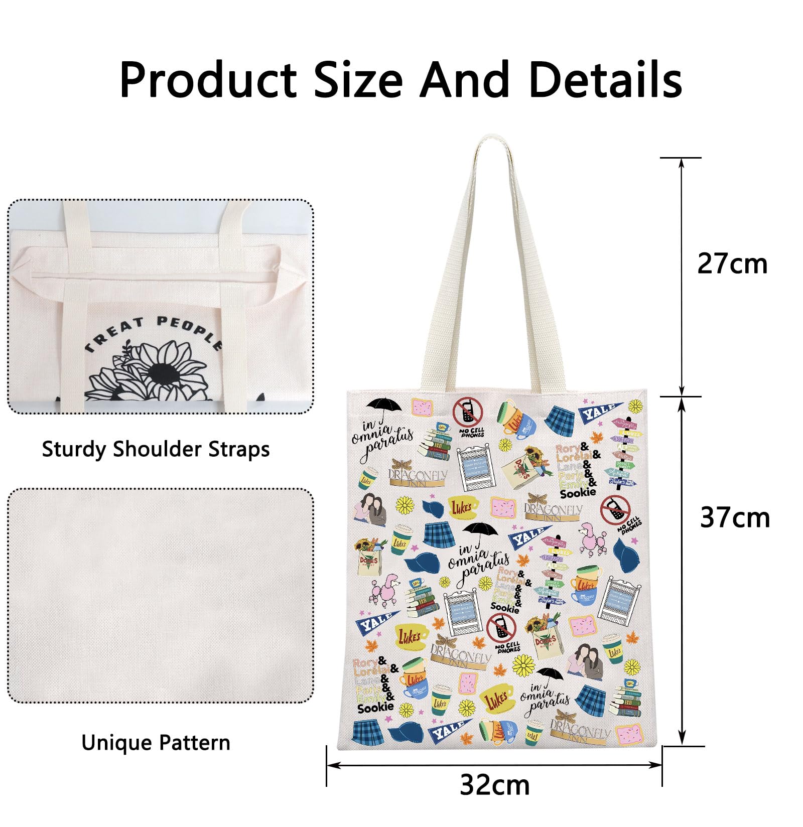 Snapklik.com : TV Show Inspired Merchandise Lukes Fans Tote Bag Gifts ...