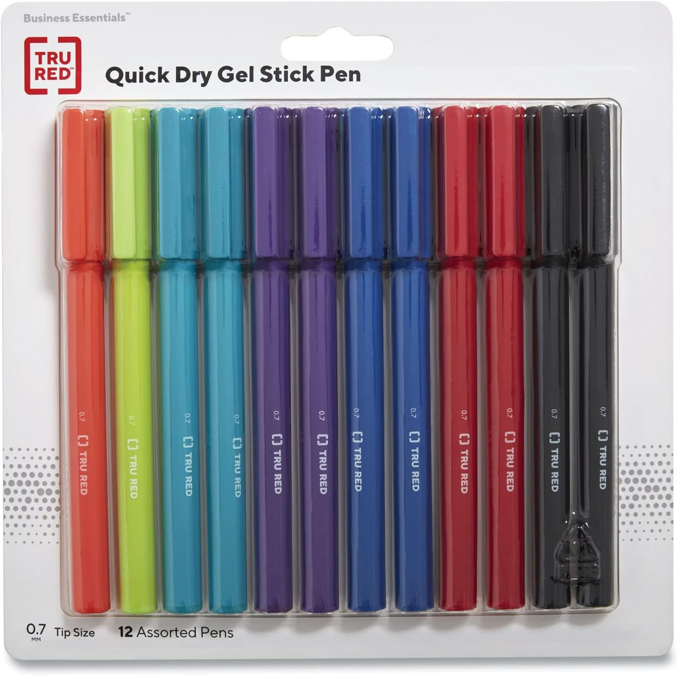 Amazon.com: TRU RED Quick Dry Gel Pen, Stick, Medium 0.7 Mm, Assorted ...
