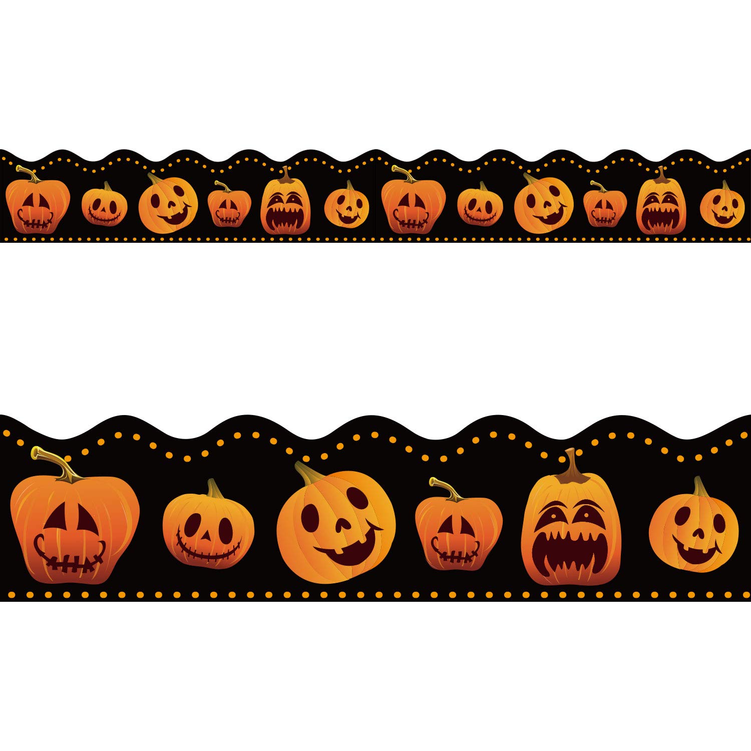 Halloween Pumpkin Border Clipart