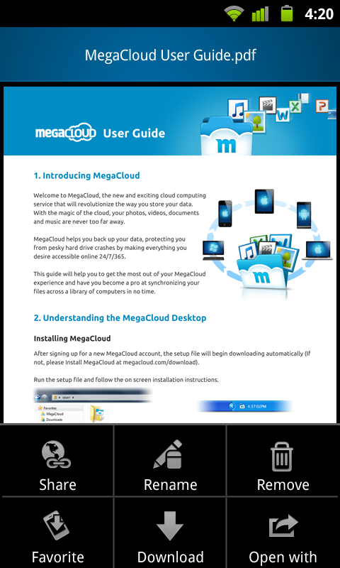 MegaCloud - App on Amazon Appstore