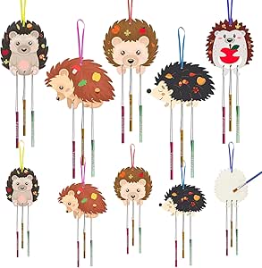 Amazon.com: MEZOOM 10pcs Fall Hedgehog Craft Kits for Kids Make Your ...