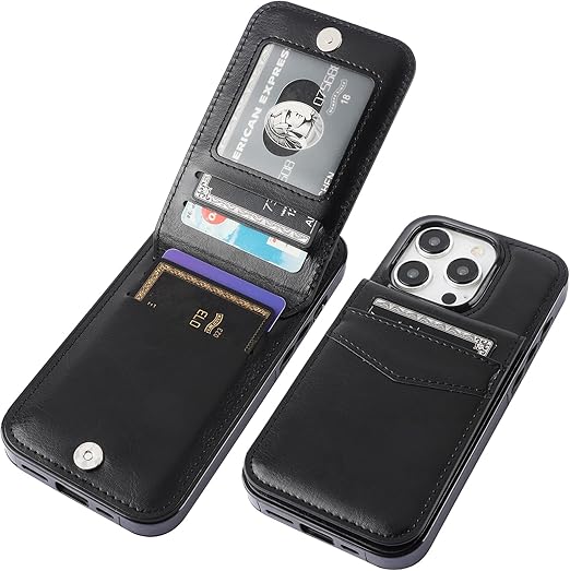 Amazon.com: KIHUWEY Compatible with iPhone 15 Pro Case Wallet with Credit Card Holder, Flip ...
