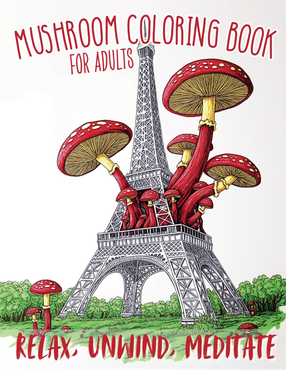 Amazon.com: Mushroom Coloring Book For Adults: 50 Unique Designs ...