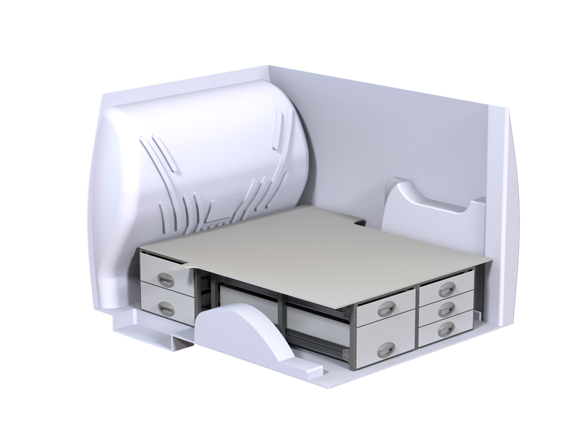 System Edstrom Van raised floor storage system for Ford Connect (L1 ...