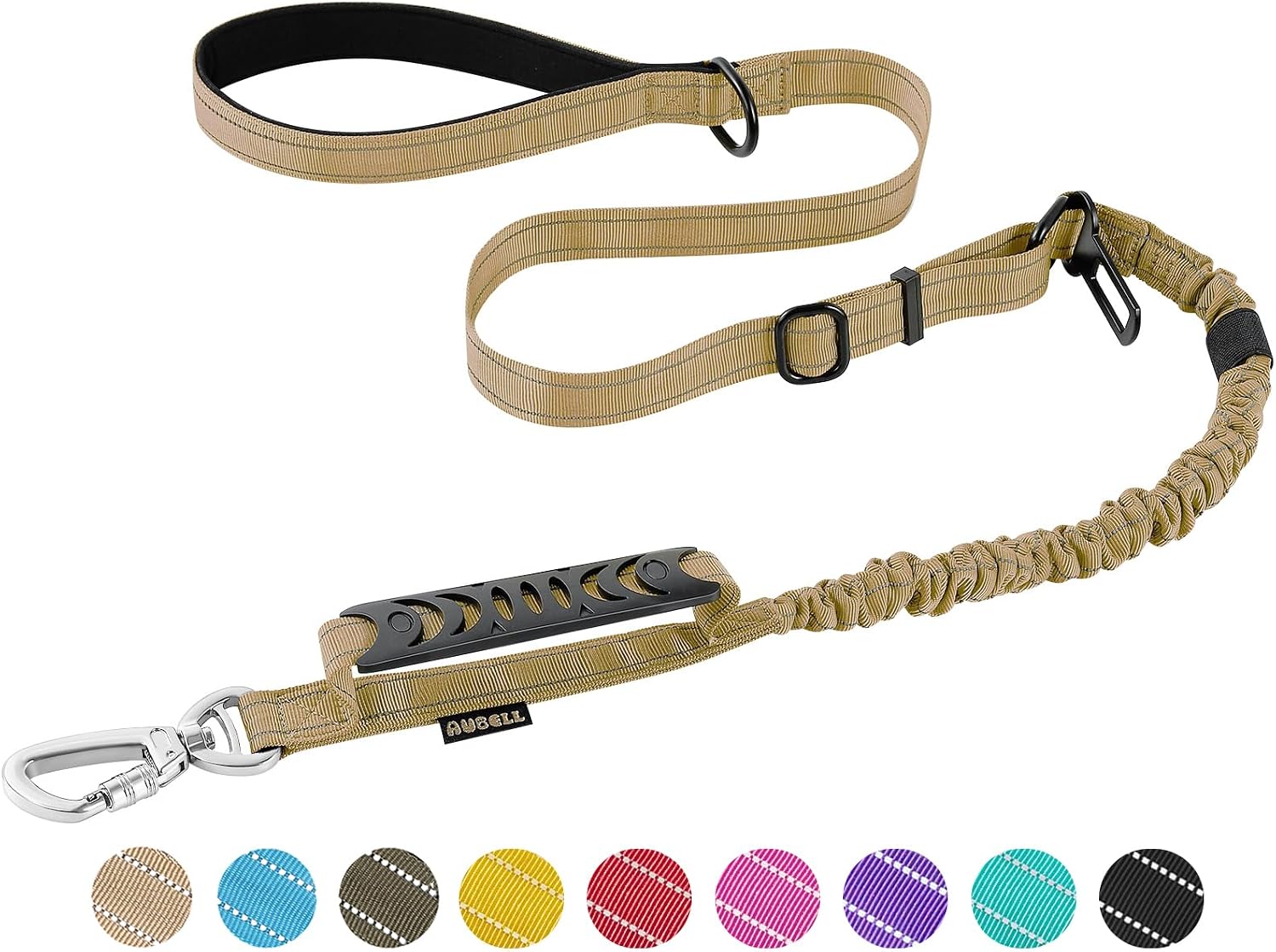 Amazon.com : AUBELL Tactical Dog Leash Heavy Duty,4-6ft No Pull Bungee ...