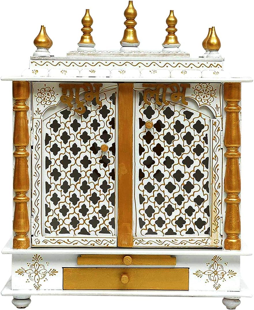 Amazon.com: Sharvgun Handmade Wooden Temple/Pooja Mandir/Pooja Mandap ...