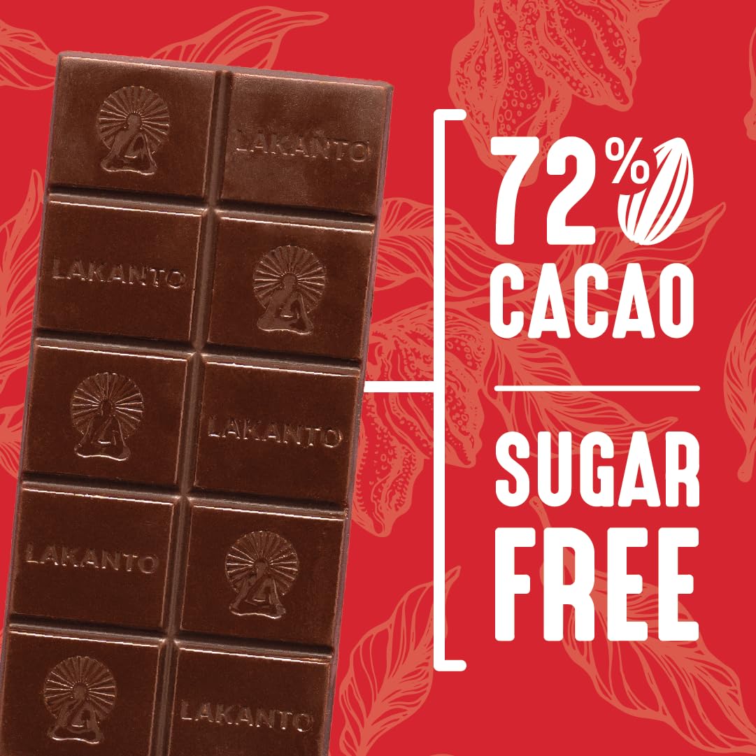 Snapklik.com : Lakanto Sugar Free Dark Chocolate Bars - Monk Fruit ...
