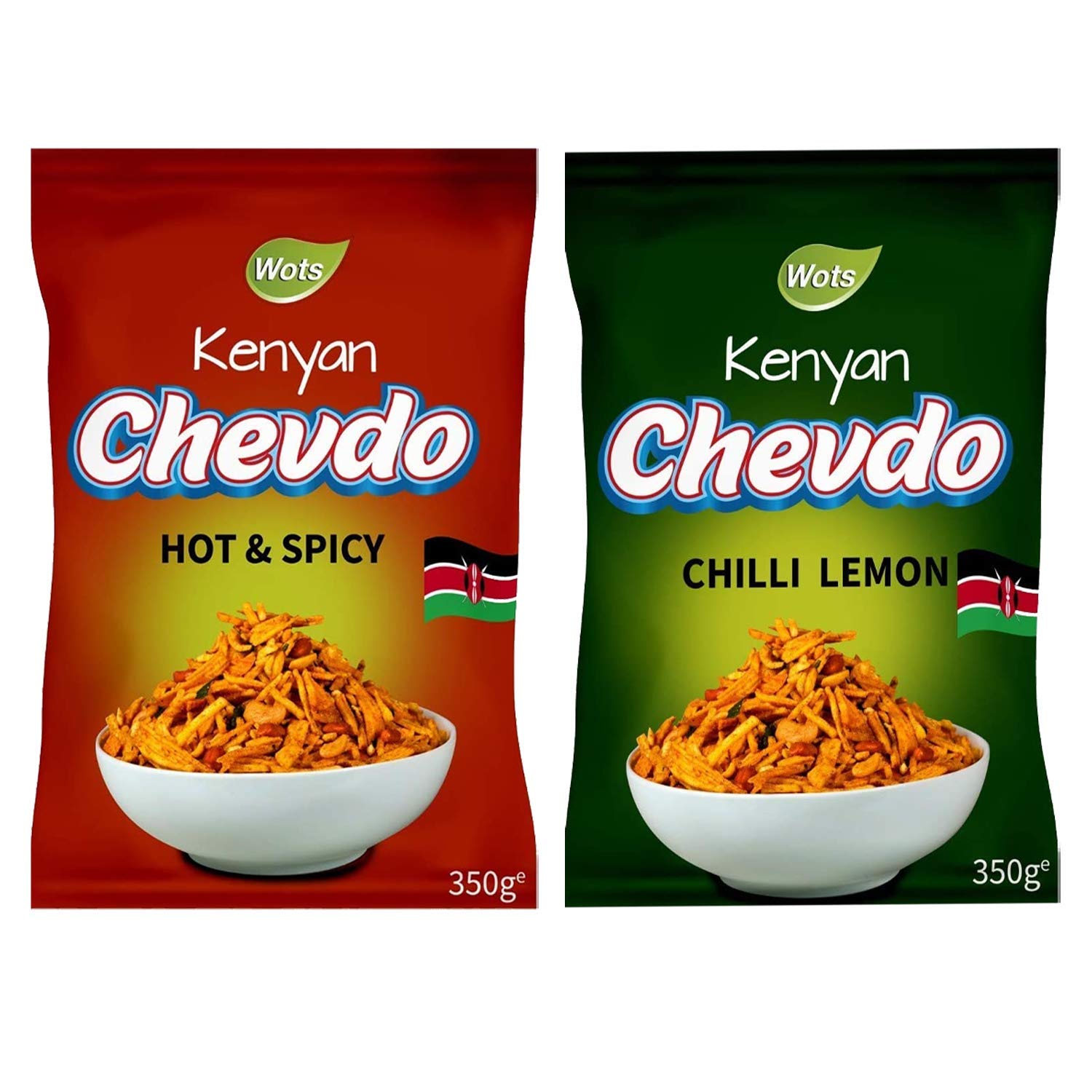 Bharti Ben Wots Kenyan Chevdo Chevda Snack Mix (Hot & Spicy and Chilli ...