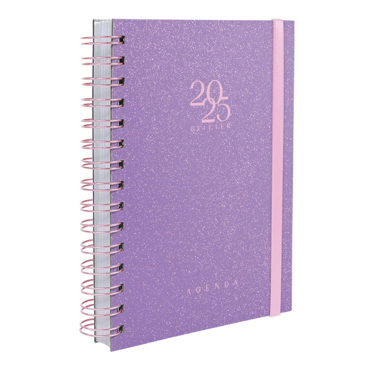 Agenda Plus 2025 Capa Dura Spot Glitter Cores Lilás | Amazon.com.br