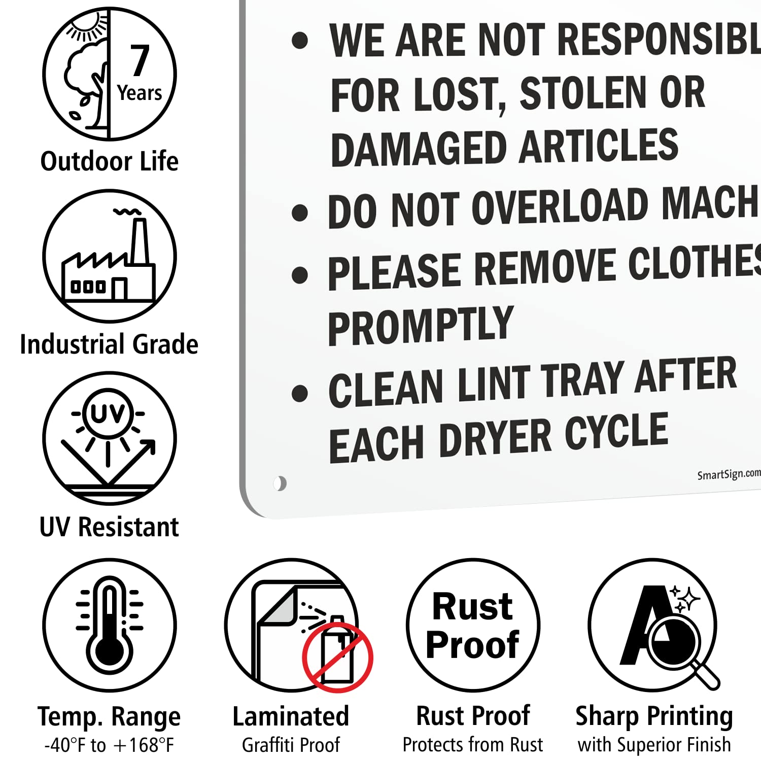Laundry Room Etiquette Signs Laundry Cart Rules Laundromat Sign