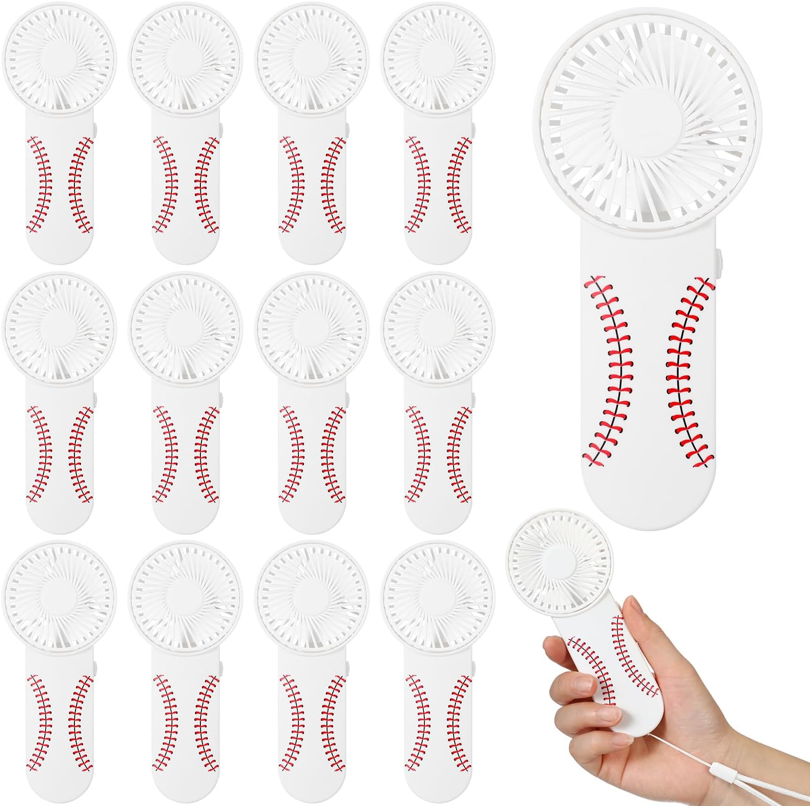 Amazon.com: Woanger 24 Pcs Baseball Cooling Towels and Fans Sets Mini ...