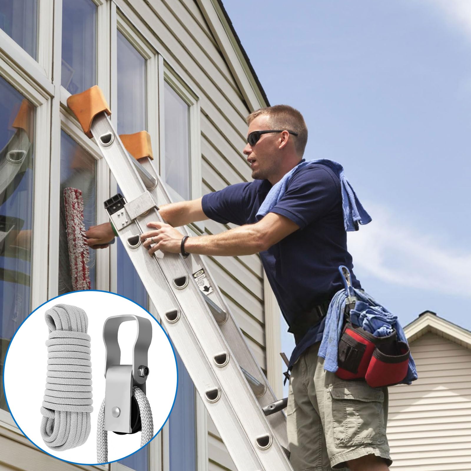 Extension Ladder Pulley E3F WITH ROPE Extension Ladders