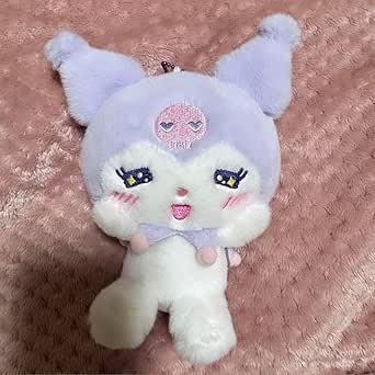 Amazon.co.jp: Kuromi Various Fuss Mascot Keychain Plush Toy : Toys & Games