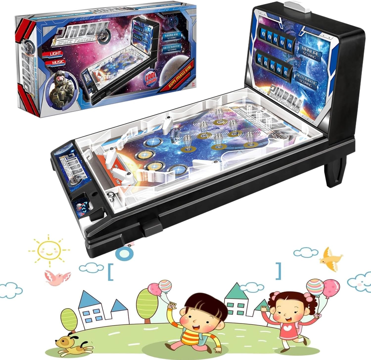 Amazon.com: Mini Electronic Pinball Machine for Home,Portable Pinball ...