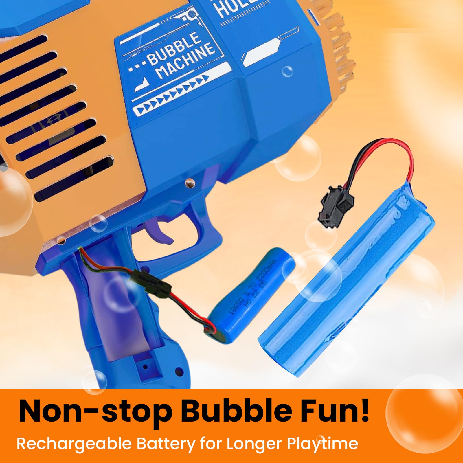Pro Deals Bubble Machine Gun 132 Holes Bubble Blower | Rocket Launcher ...