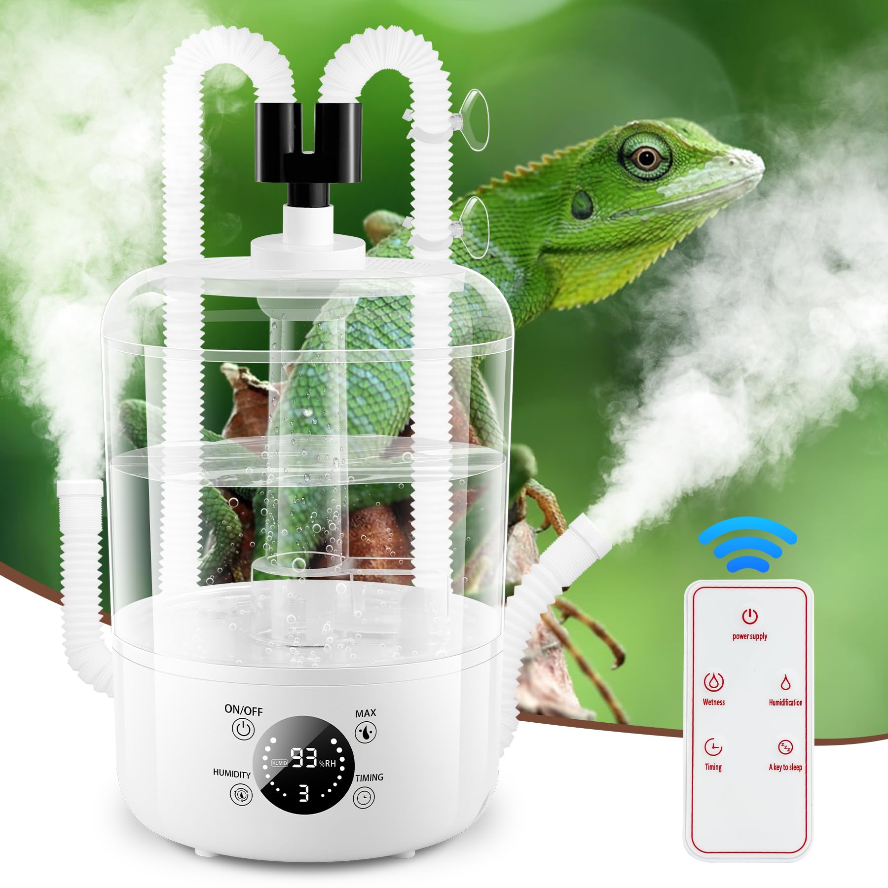 Amazon.com: Reptile Fogger with Extension Dual Hose Nozzle, Reptile ...