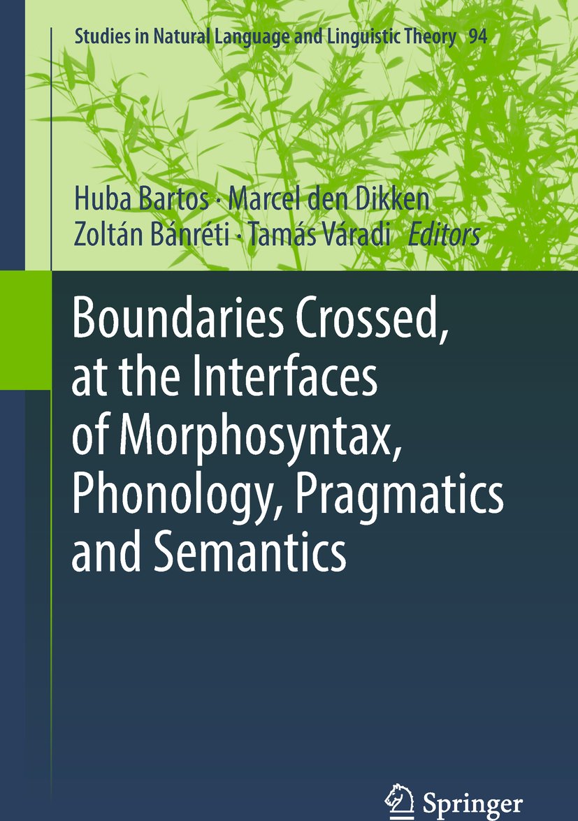 Amazon.com: Boundaries Crossed, at the Interfaces of Morphosyntax, Phonology, Pragmatics and ...