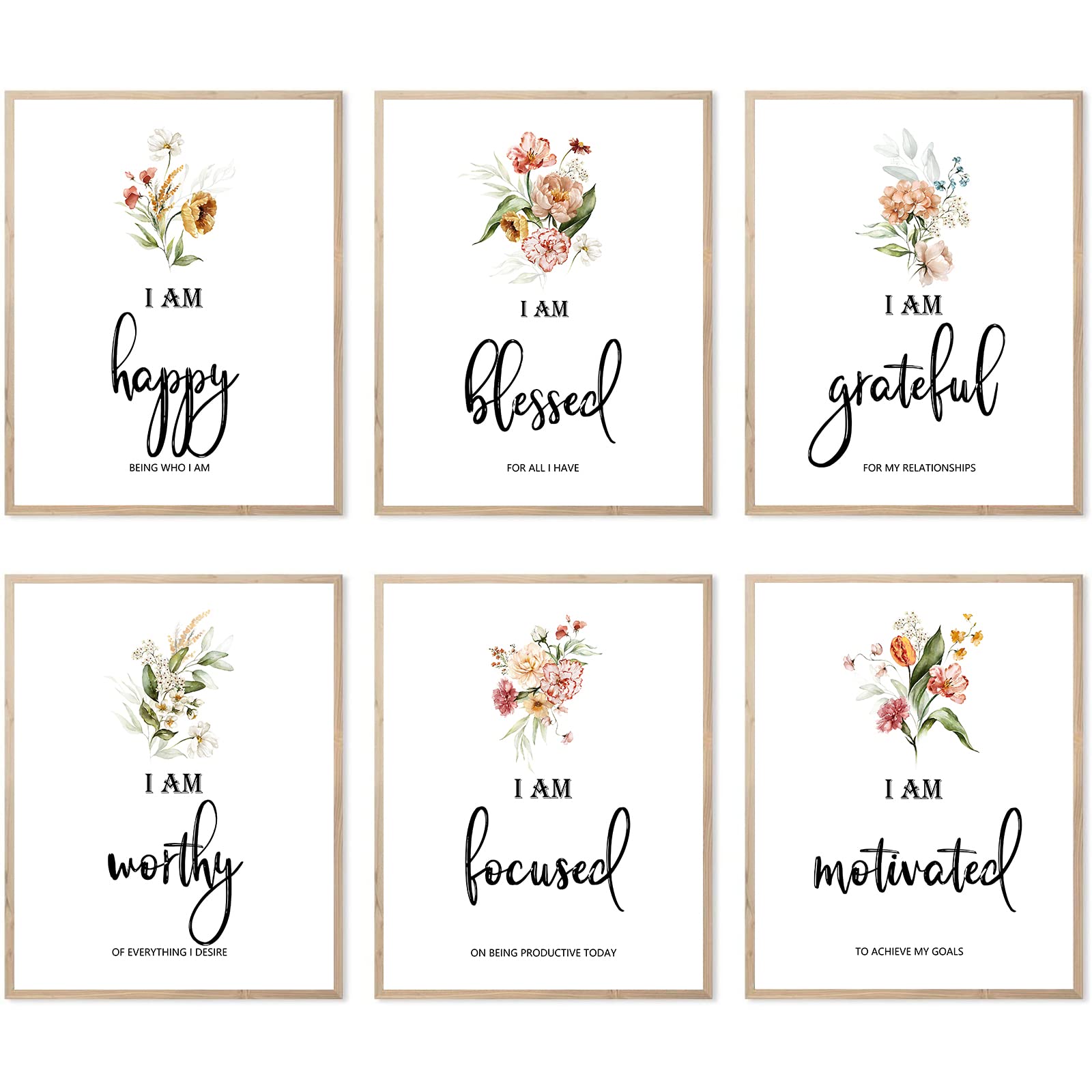 Amazon.com: Admmixoo BOHO Botanical Wall Art Poster Minimalist Plant ...